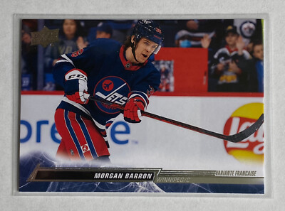 2022-23 Upper Deck Series 1 Hockey French Parallel 194 Morgan Barron ...