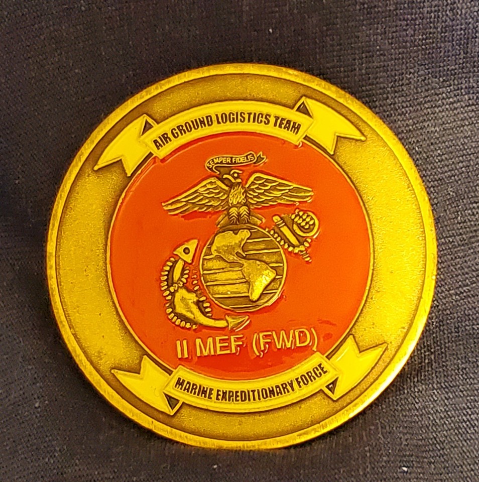 MEF 2nd Marine Expeditionary Force Command Master Chief Challenge Coin ...