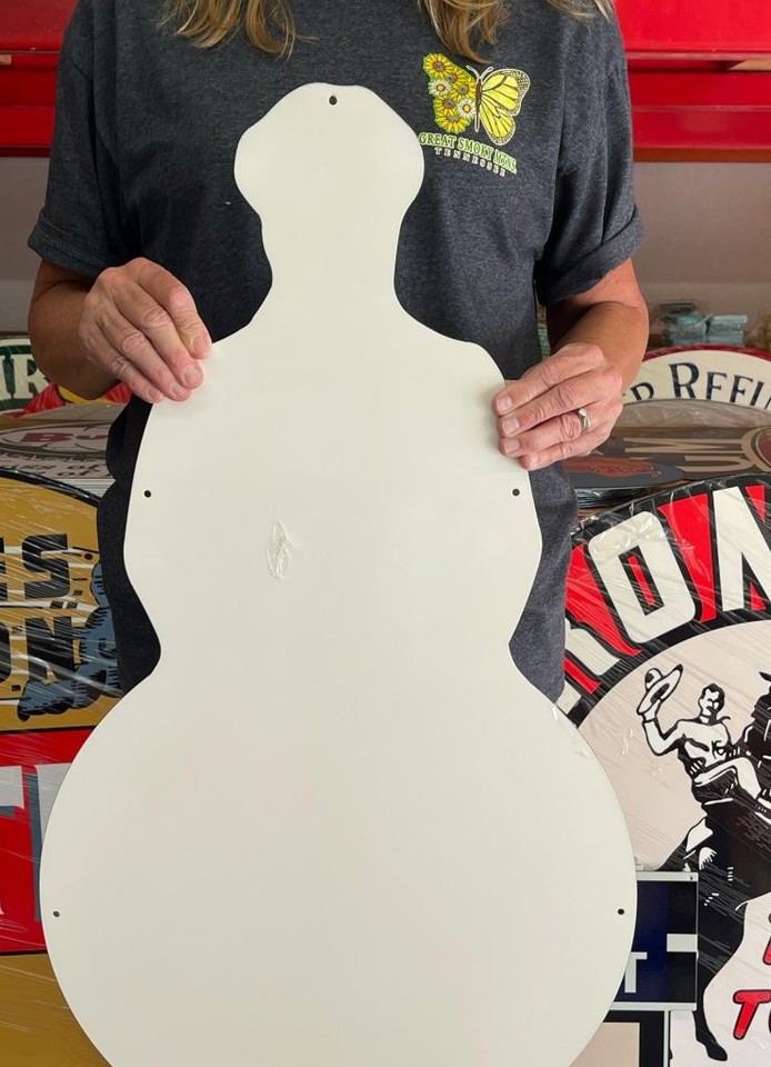 Antique Vintage Old Style Sign Quincy Gasoline 33x18 NOT Porcelain Made ...