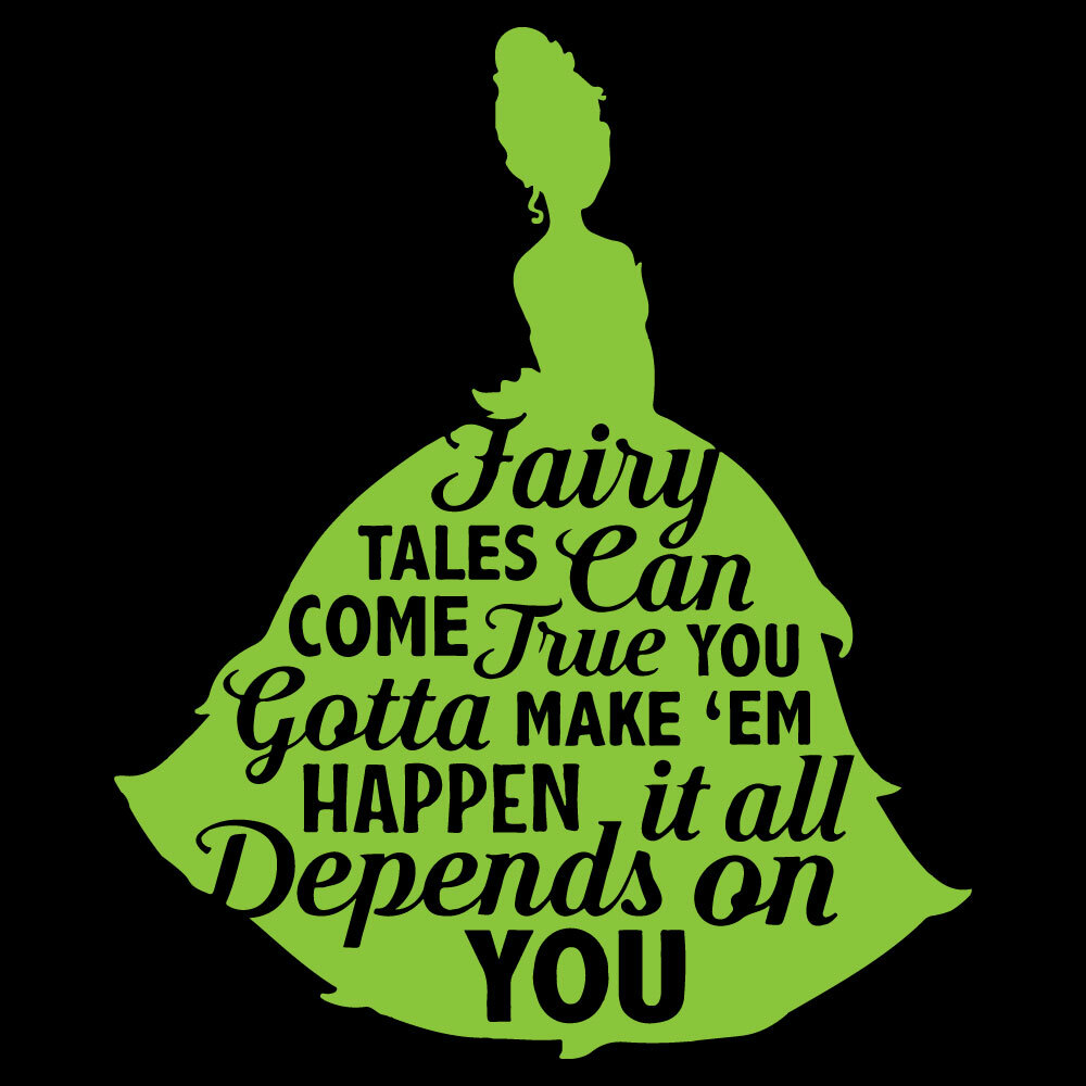 7" PRINCESS TIANA QUOTE Vinyl Decal Sticker Car Window Laptop Disney ...