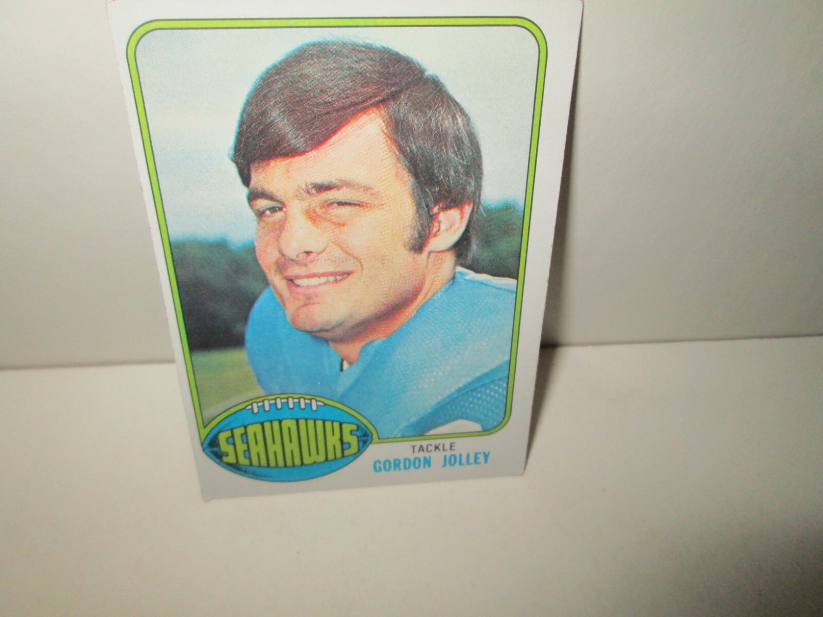 GORDON JOLLEY 1976 card Topps #242 Rookie Rc SEATTLE SEAHAWKS Utah Exc ...