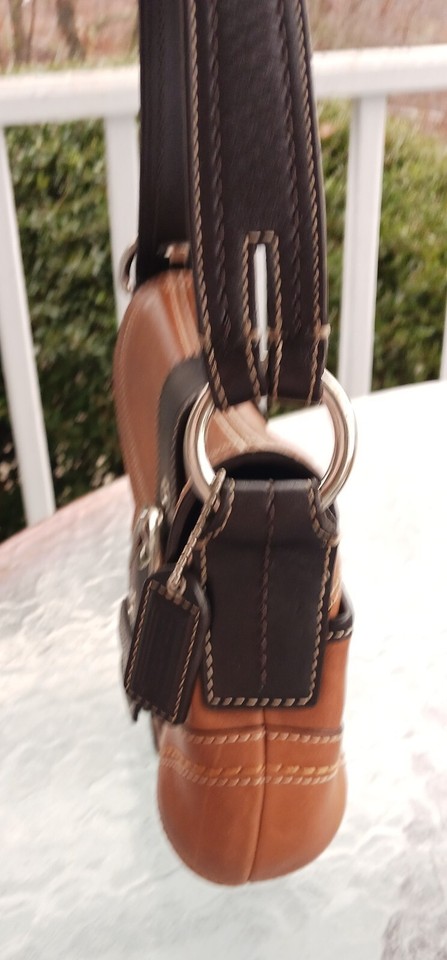 Coach F10909 SMALL Vintage British Tan & Brown Soho Leather Shoulder ...