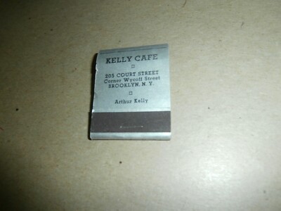 Vintage Matchbook Arthur Kelly Cafe Brooklyn NY | eBay