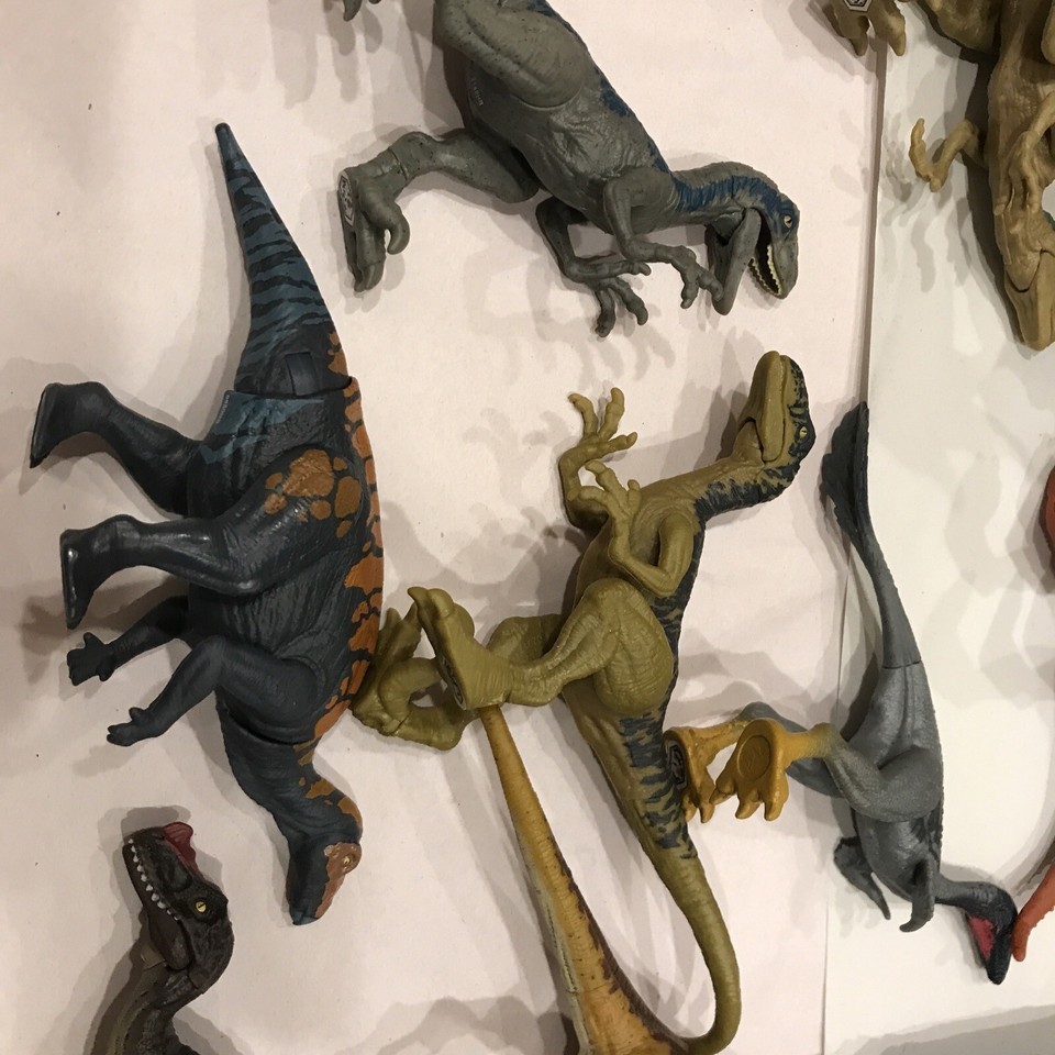 Jurassic World Jurassic Park Mixed Dinosaur Lot - 14 pc - Spinosaurs ...