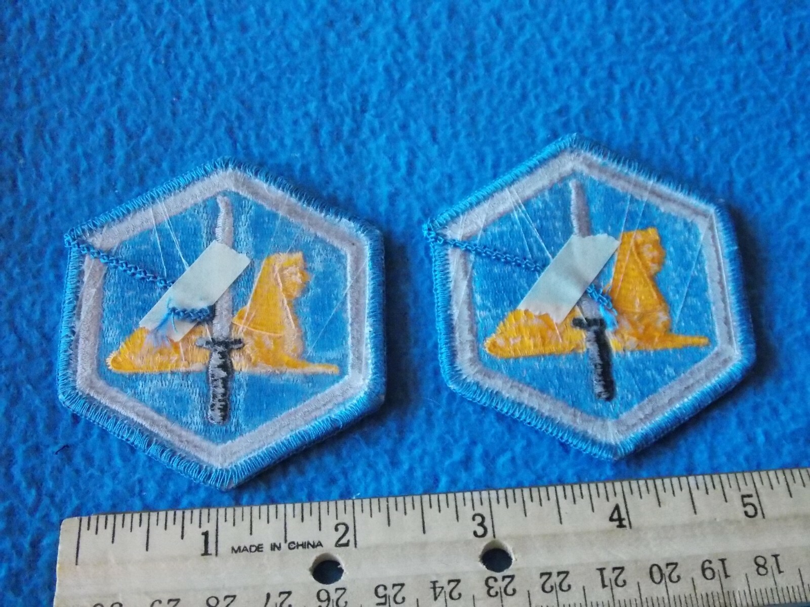 PAIR OF - US Army 66th Military Intelligence Brigade Embroidered ...