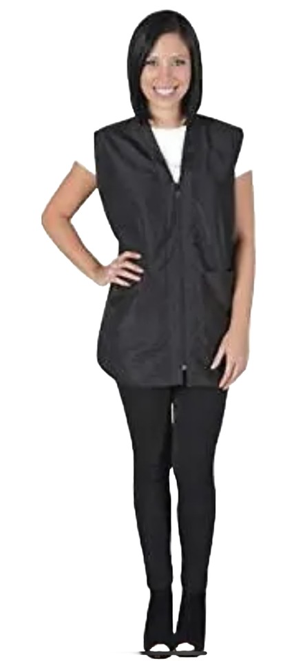 Betty Dain ProStyle Zip Front Stylist Vest, V-Neck, Iridescent Fabric ...