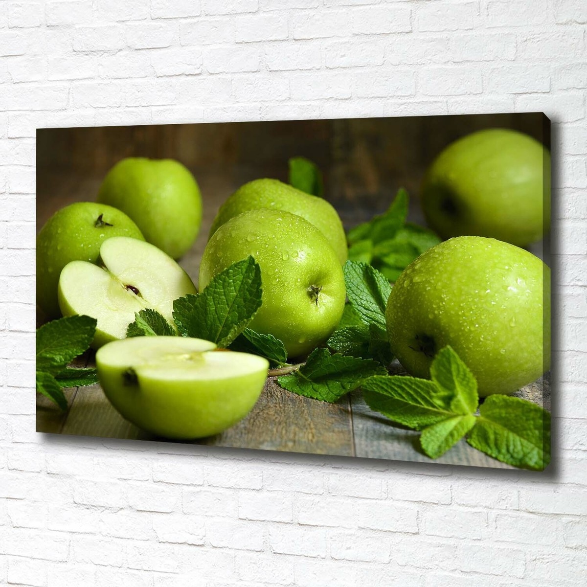 Green Apple Quotes Premium Vector | Fruit Seamless Hand Drawn Border