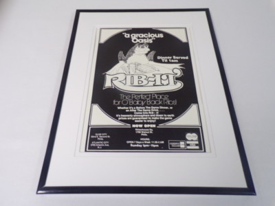 1981 Rib-It Restaurant Atlantic City Framed 11x14 ORIGINAL Vintage ...