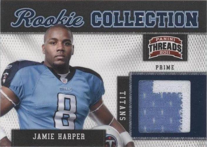 2011 Panini Threads - Rookie Collection Materials Jamie Harper #15 Prime /50 (MEM, RC) for sale ...