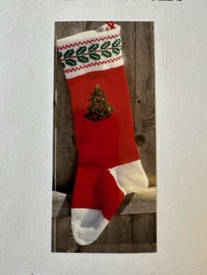 Lined Bulky Christmas Stocking knit on a Bulky Knitting machine | eBay