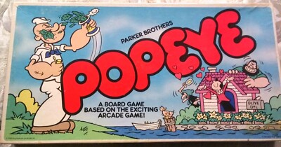 Retro Popeye Board Game 1983 Parker Brothers Parker Brothers Vintage ...