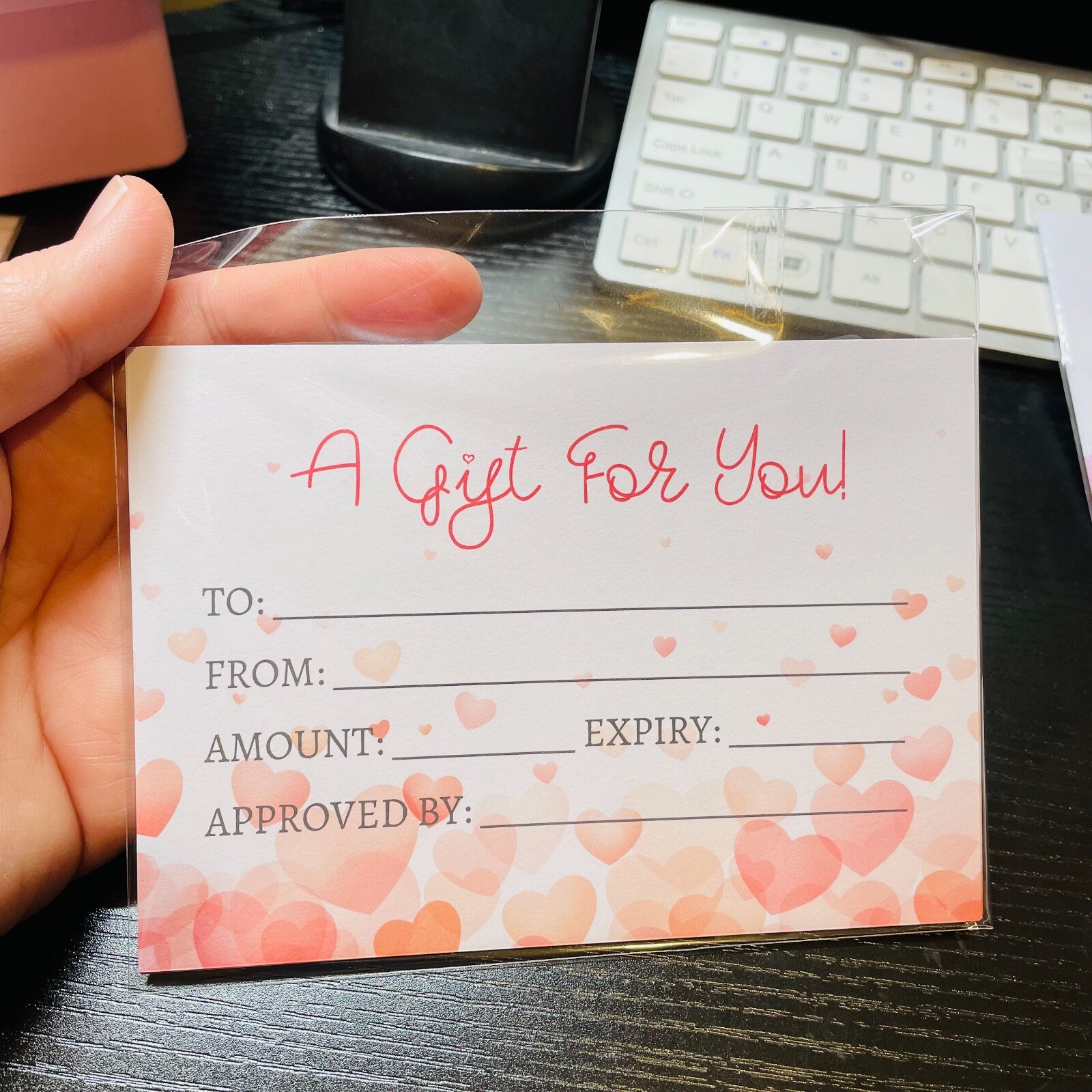 Pack of 10 Gift Vouchers A6 Card Postcard Small Business 3 designs ...