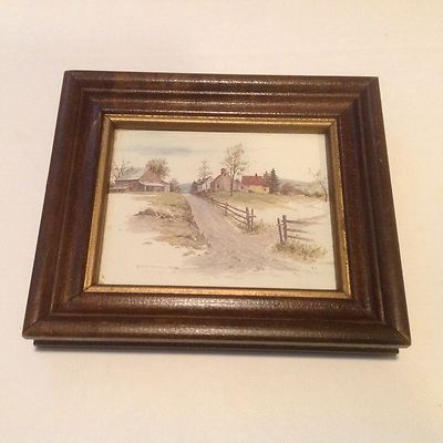 Fred Sanders Canadian Artist Framed Watercolor Print | eBay UK