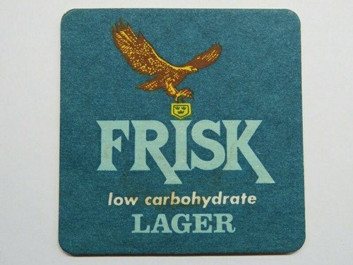 Vintage Bière Breweriana Dessous~ Vaux Brewery Frisk Bas Glucides ...