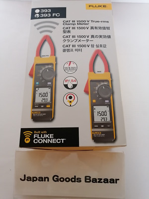Fluke 393 FC True-RMS Clamp Meter – 1500V CAT III Compact IP54 Rated ...