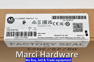 Sealed Allen Bradley 1756-EN2TRK Ser C CLX ENet/IP 100M DLR-CC ...