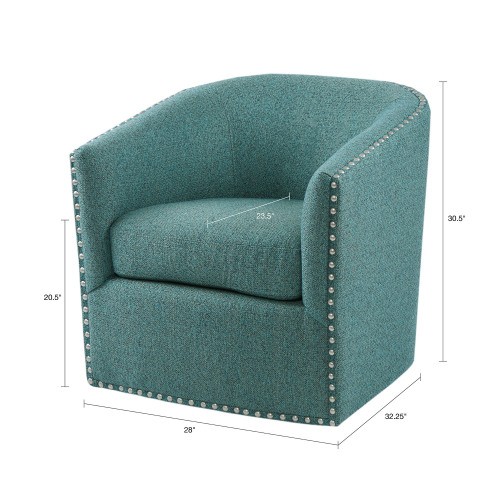 KA Pewter Nails Green Swivel Chair,Solid wood + plywood frame | eBay