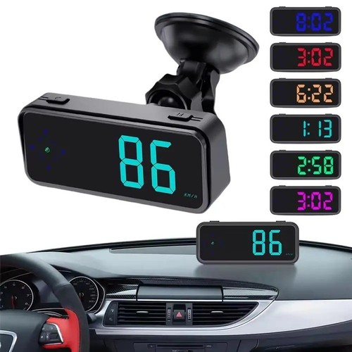 Mini Speedometer GPS Car HUD Head Up Display LED Digital MPH/KMH ...