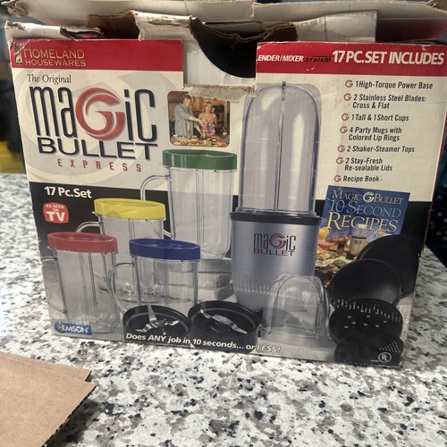 Magic Bullet Express Blender Set Smoothie Chopper Juicer Complete Set ...