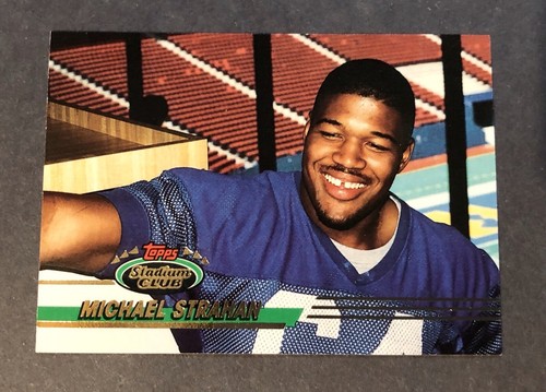 1993 Topps Stadium Club #384 Michael Strahan Rookie RC HOF - New York ...