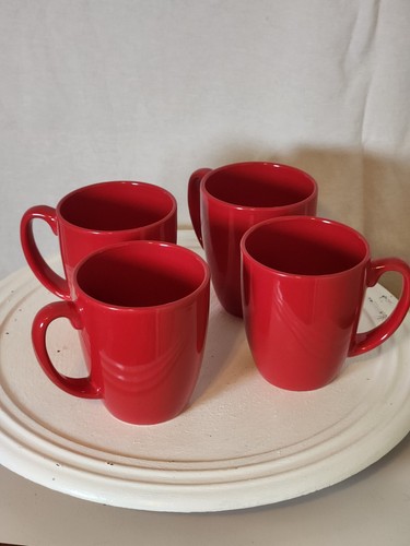 Corelle Coordinates Prairie Garden Red Mugs Set Of 4 12 Oz | eBay