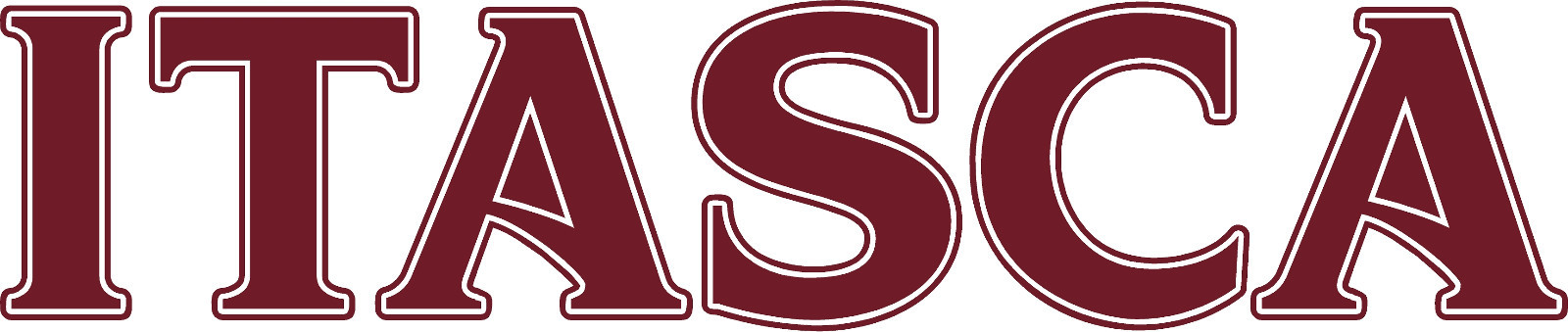 ITASCA RV LOGO Lettering decal Graphic Burgundy, Dark Red 3.3/8" X 15.5 ...