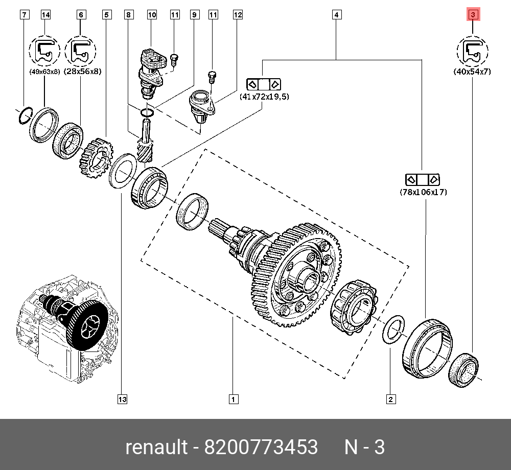 Genuine OE Ring Gasket 8200773453 For Renault 82007-73453 | eBay
