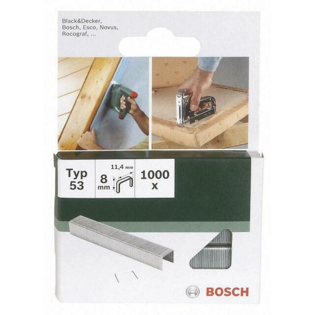 Bosch 2609255820 8mm Type 53 Fine Wire Staples Pack1000 Ensuring ...
