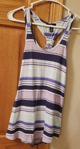 Gap T-Back Blue and Purple Striped Tank Top | eBay