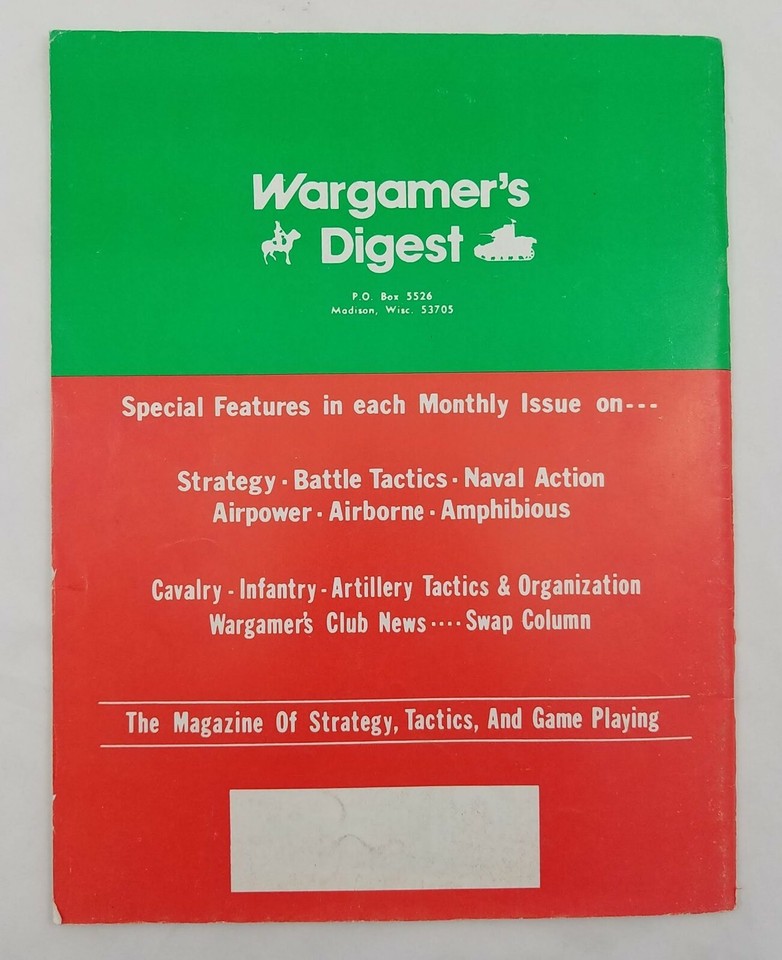 Wargamer's Digest Magazine of Strategy Tactics and Game Playing 1976 ...