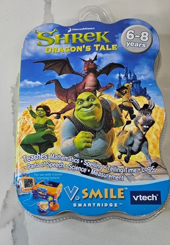 VTech Shrek Dragon's Tale VSmile Video Game CARTRIDGE SMARTRIDGE NEW ...