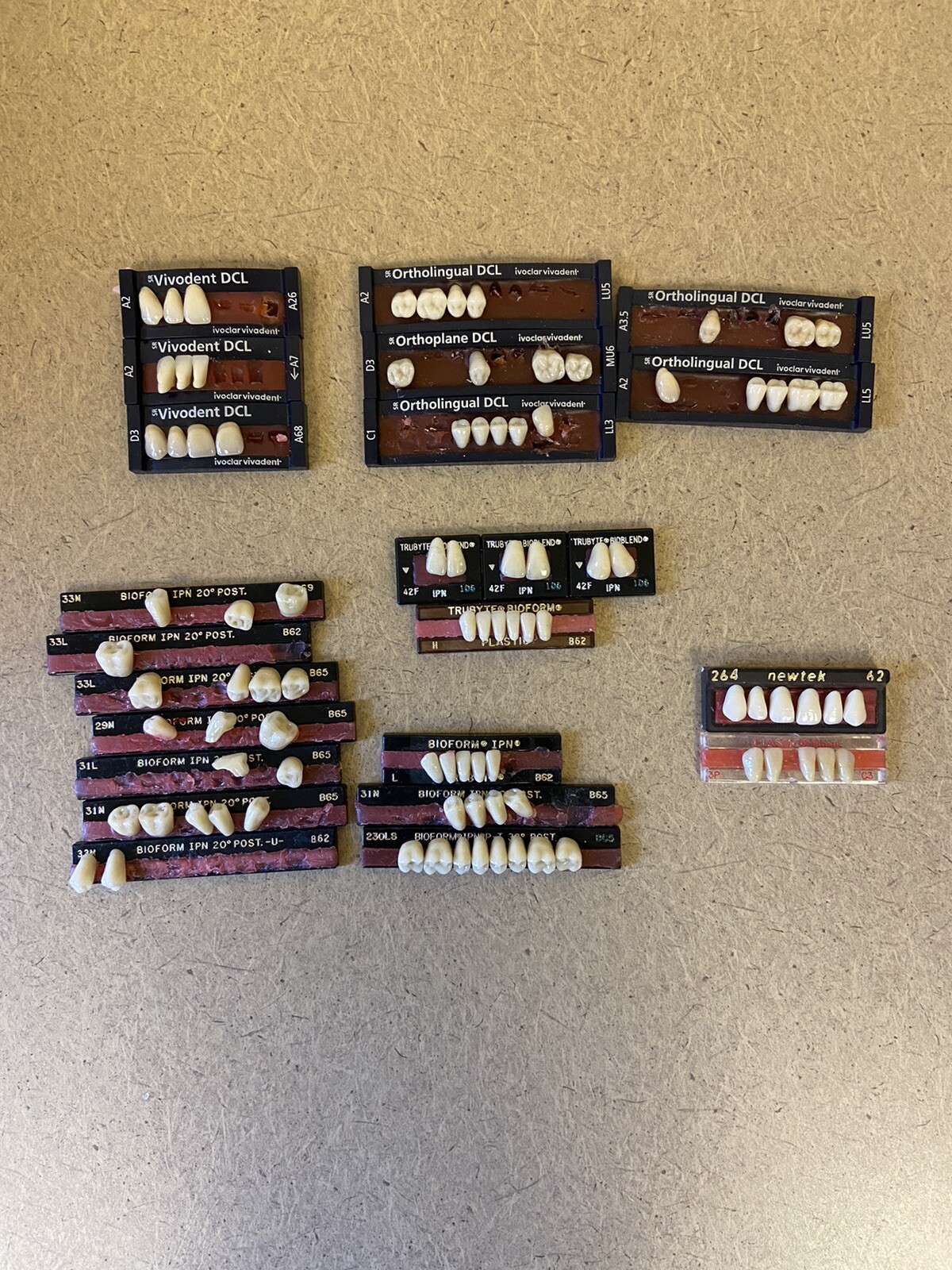 TrueByte Bioform & Ortholingual Acrylic Denture Teeth | eBay