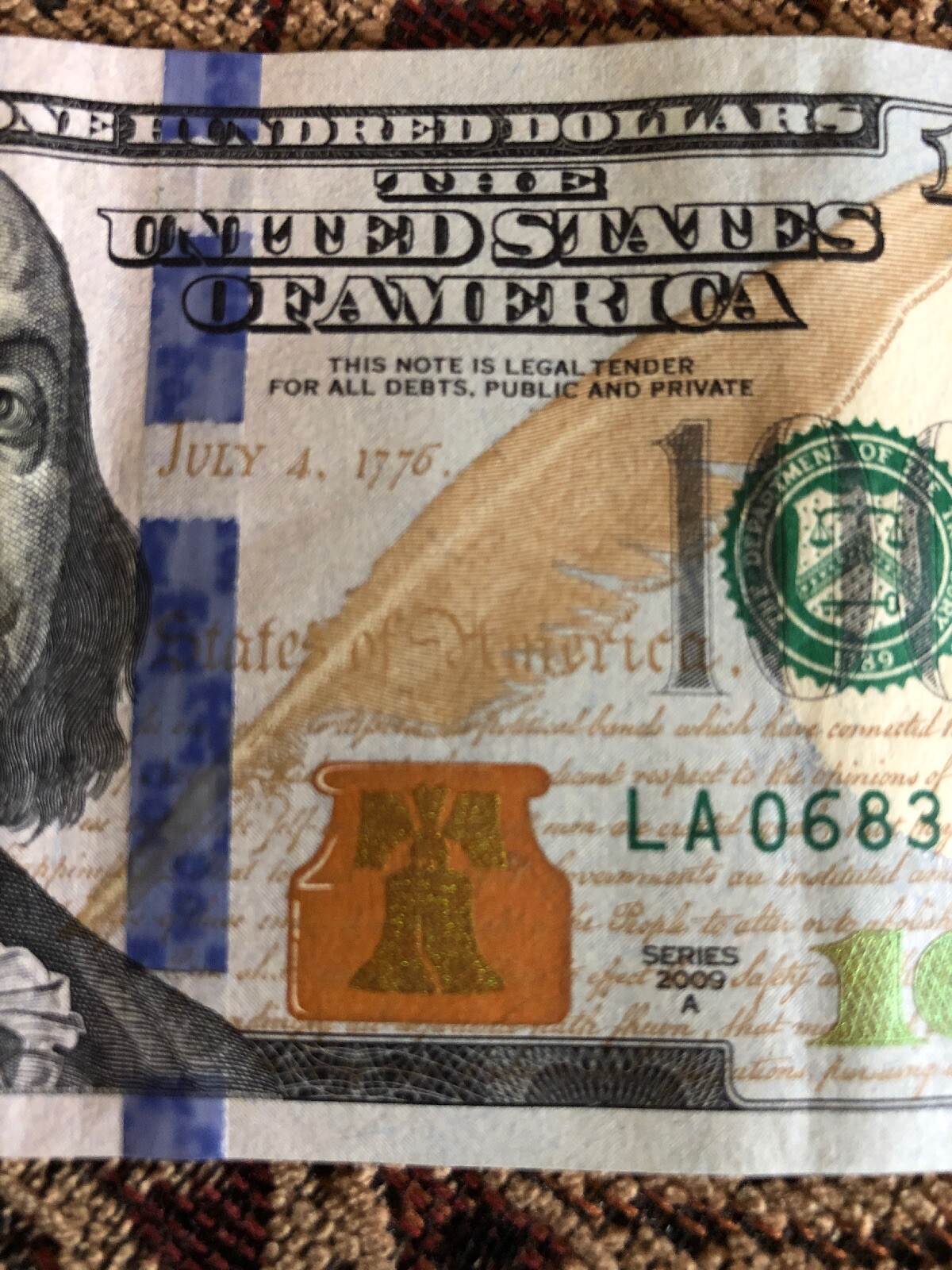 2009 A $100 STAR NOTE BOSTON, MA - FRB Note $100 DOLLAR BILL LA ...