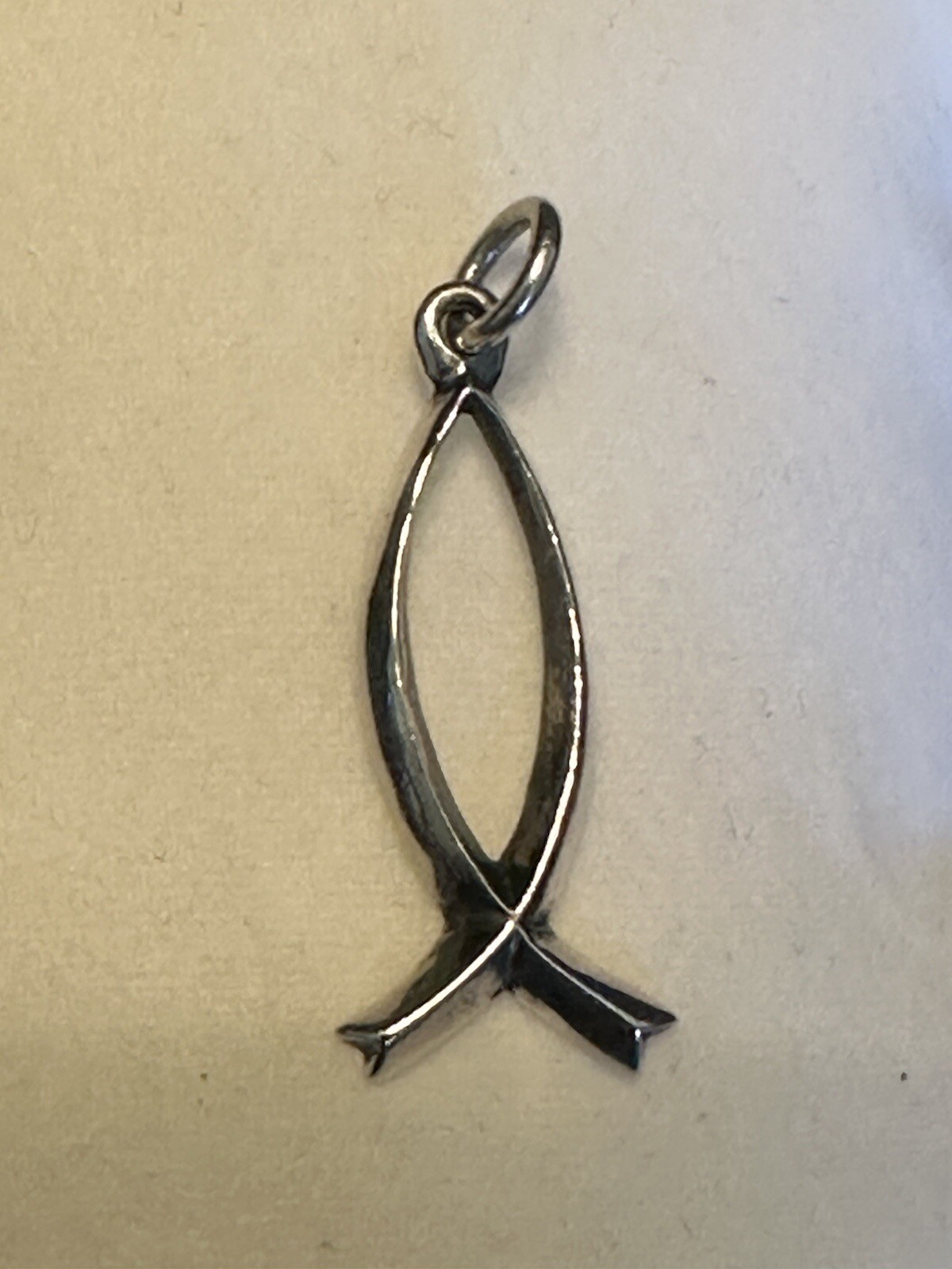 James Avery Ichthus Pendant - Retired - 2-D - Gem