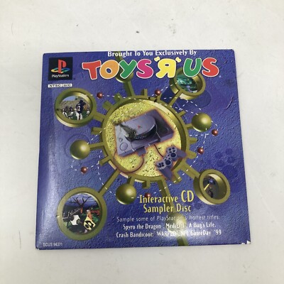 Toys R Us Playstation 1 PS1 Interactive CD Sampler Disc | eBay
