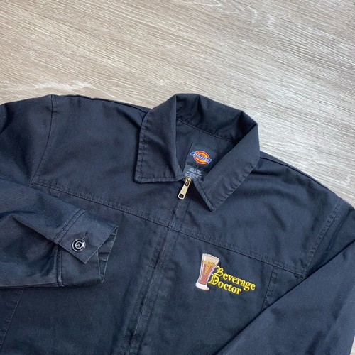 Dickies Canvas Work Chore Jacket Men’s M Black Utility Workwear ...