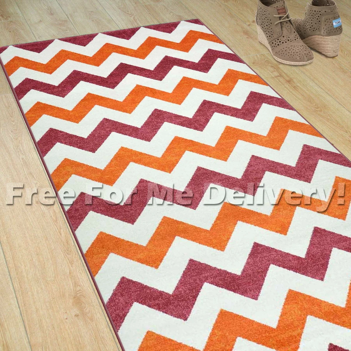 Orange Chevron Carpets