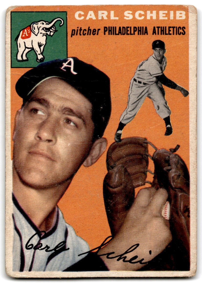 1954 Topps Carl Scheib Philadelphia Athletics #118 | eBay