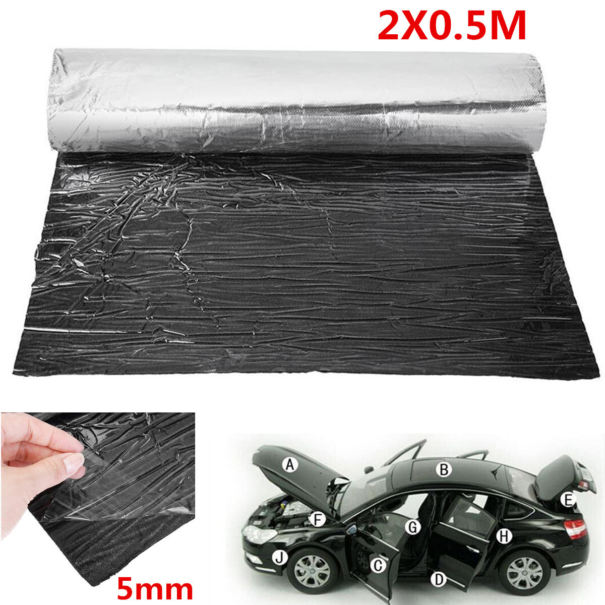 Sound Deadening Proofing Mat Car Firewall Heat Shield Thermal ...