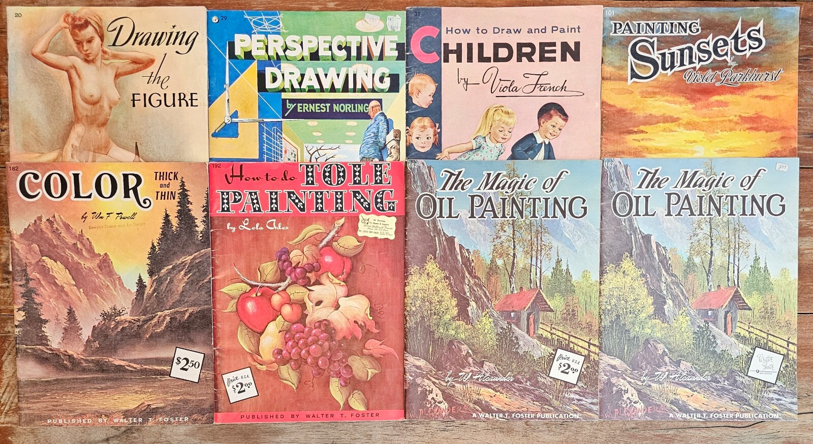 Vintage Walter T Foster Art Books 7 Different Volumes, You Choose! | eBay
