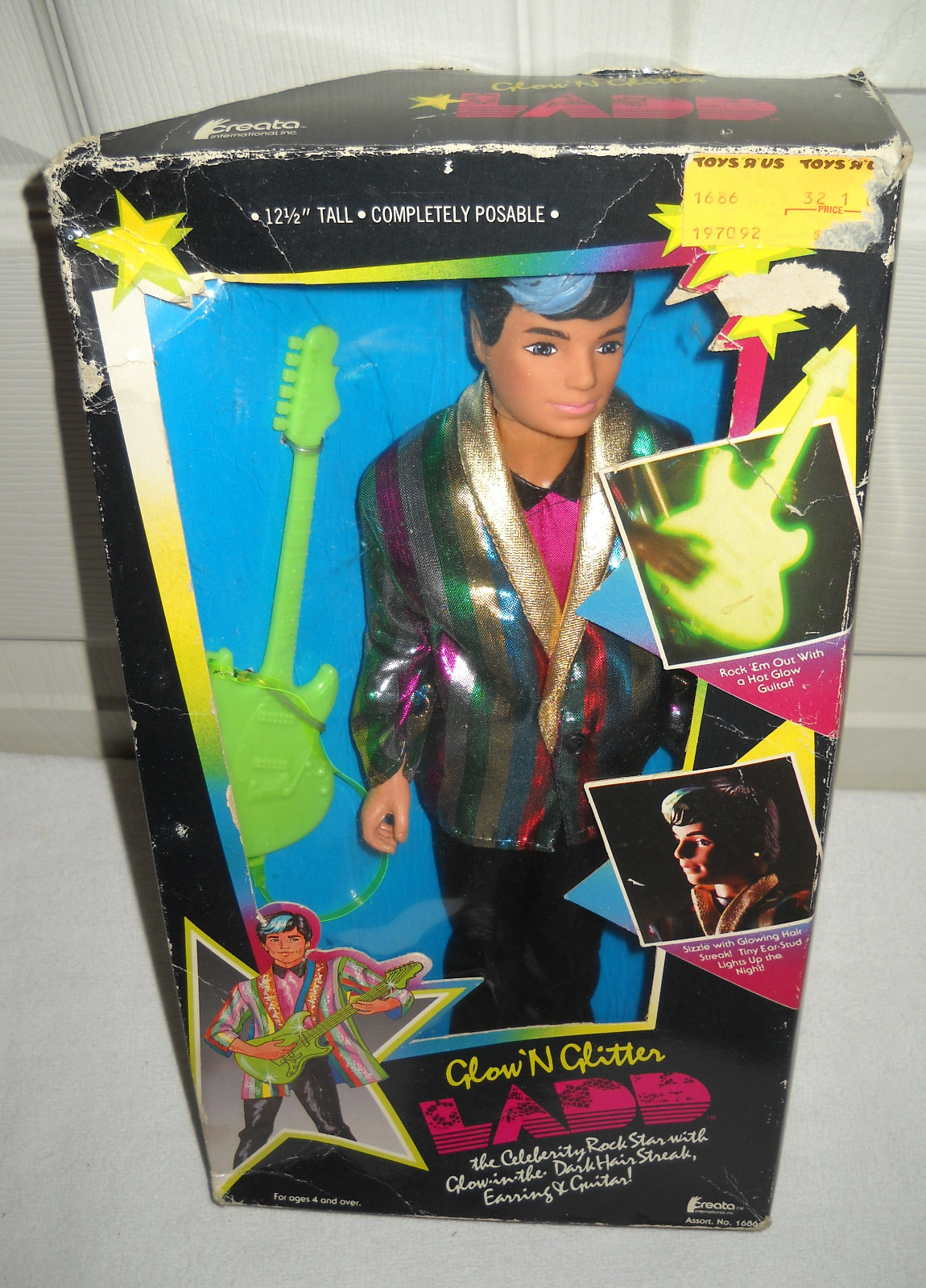 #2063 NRFB Vintage Creata LACE Music Group Ladd Male Doll | eBay
