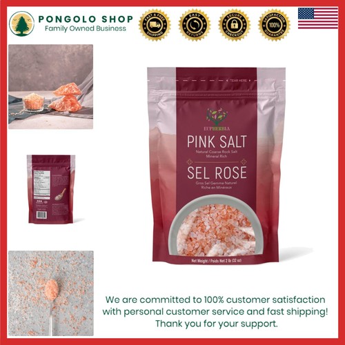 Mineral-Rich Coarse Pink Salt, 2 lb - Unprocessed, Flavor Enhancer for ...