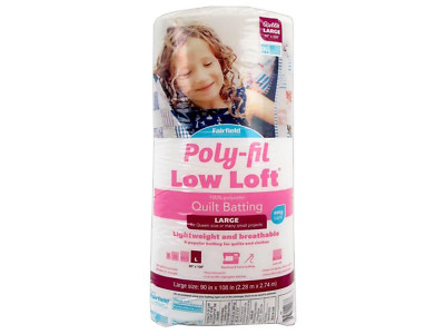 Poly-Fil Low Loft Quilt Batting, Premium Polyester Batting for Quilti ...