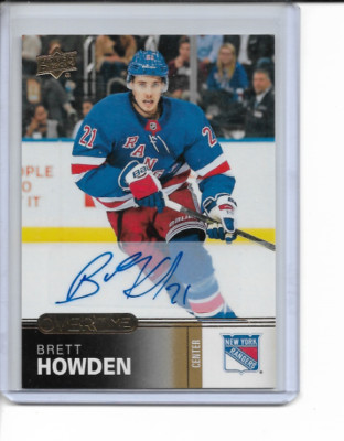 2019-20 Upper Deck Brett Howden Overtime Autograph #133 NM con | eBay