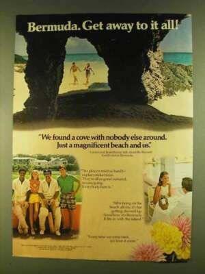 1980 Bermuda Tourism Ad - We Found a Cove | eBay