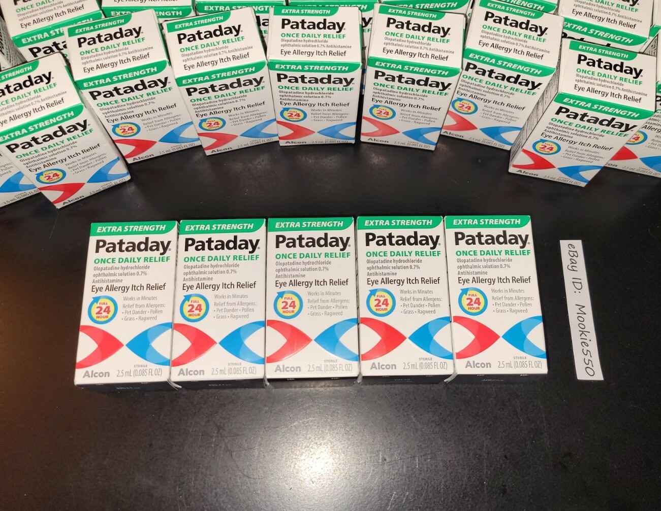 EXP 02/2025+! 5 Box Lot PATADAY EXTRA STRENGTH 2.5mL Once Daily 24HR ...