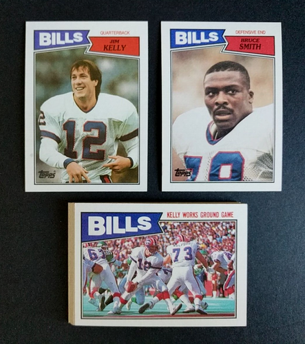 1987 Topps Football ~ BUFFALO BILLS 11 Card Team Set *Jim Kelly RC Mint ...