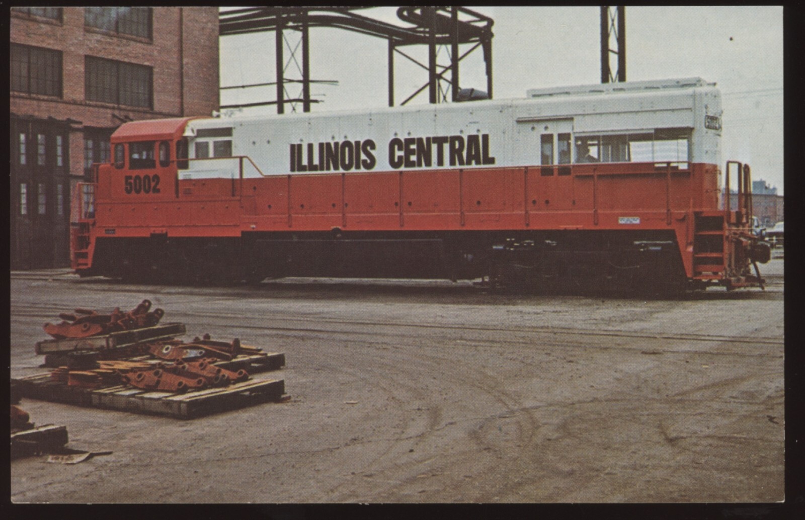 Illinois Central #5002 U30B Diesel Locomotive Railway Railroad Train ...
