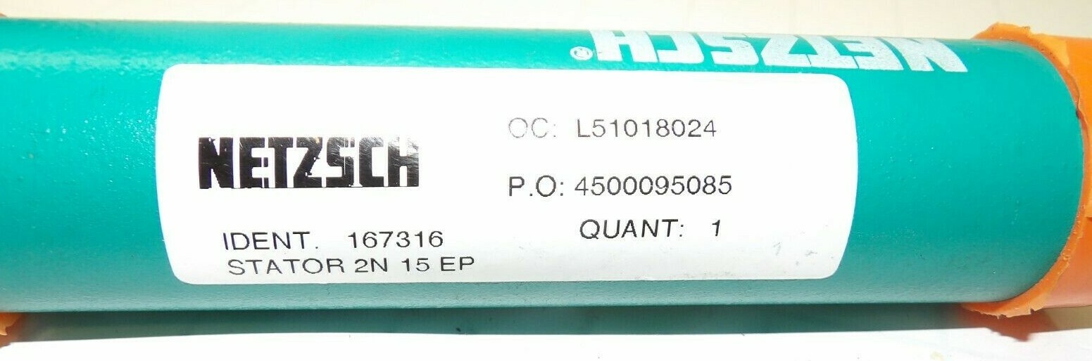 NEW NETZSCH PROGRESSIVE CAVITY PUMP STATOR 2N 15 EP 167316 | eBay
