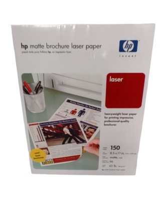 LOT OF 5 Sealed HP Matte Laser Brochure Paper 96 Brightness 43lb Q6543A ...